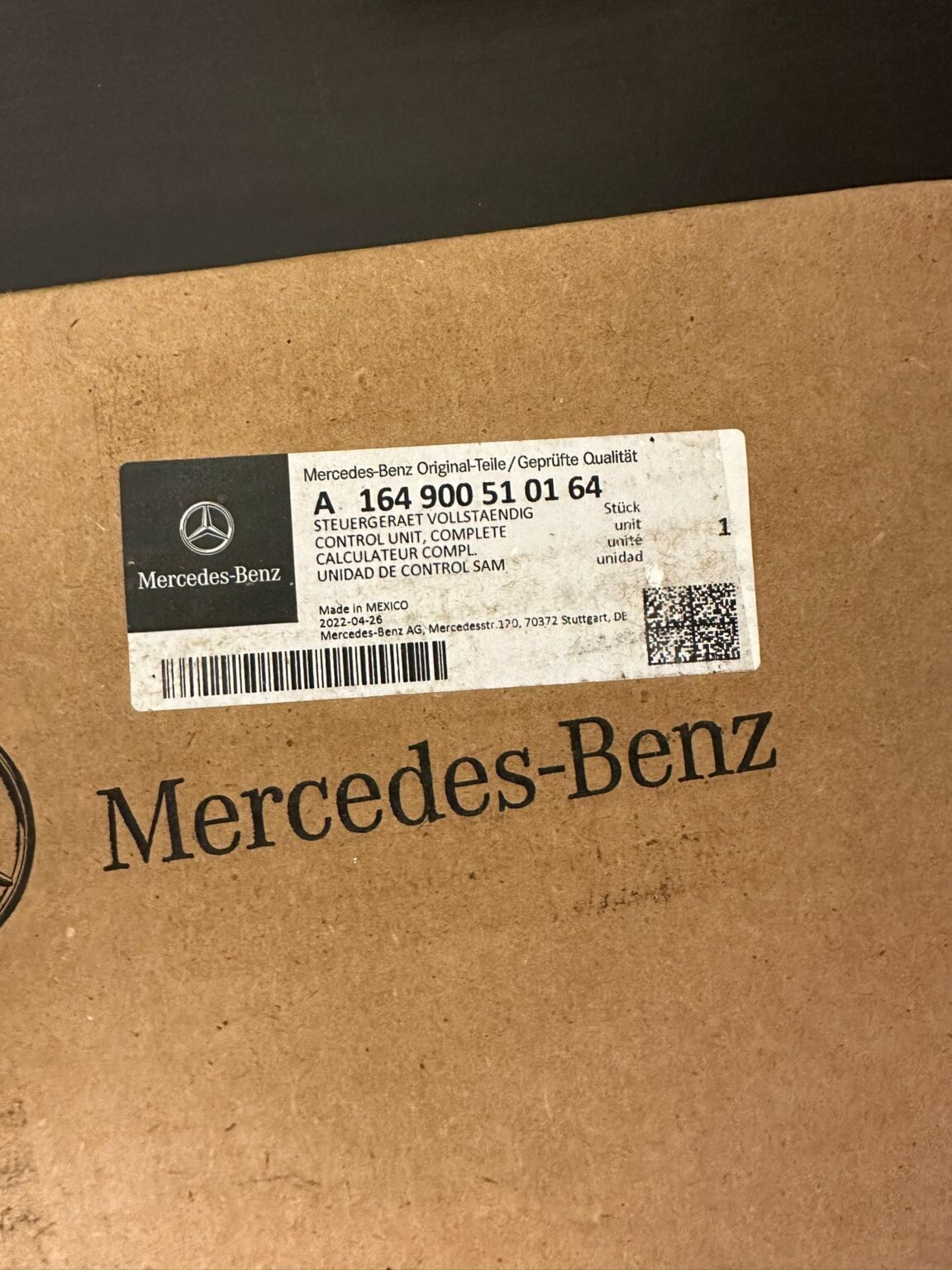 Mercedes-Benz - SAM - A164900510164 - A1649005101 - Brukt - MyCarTech